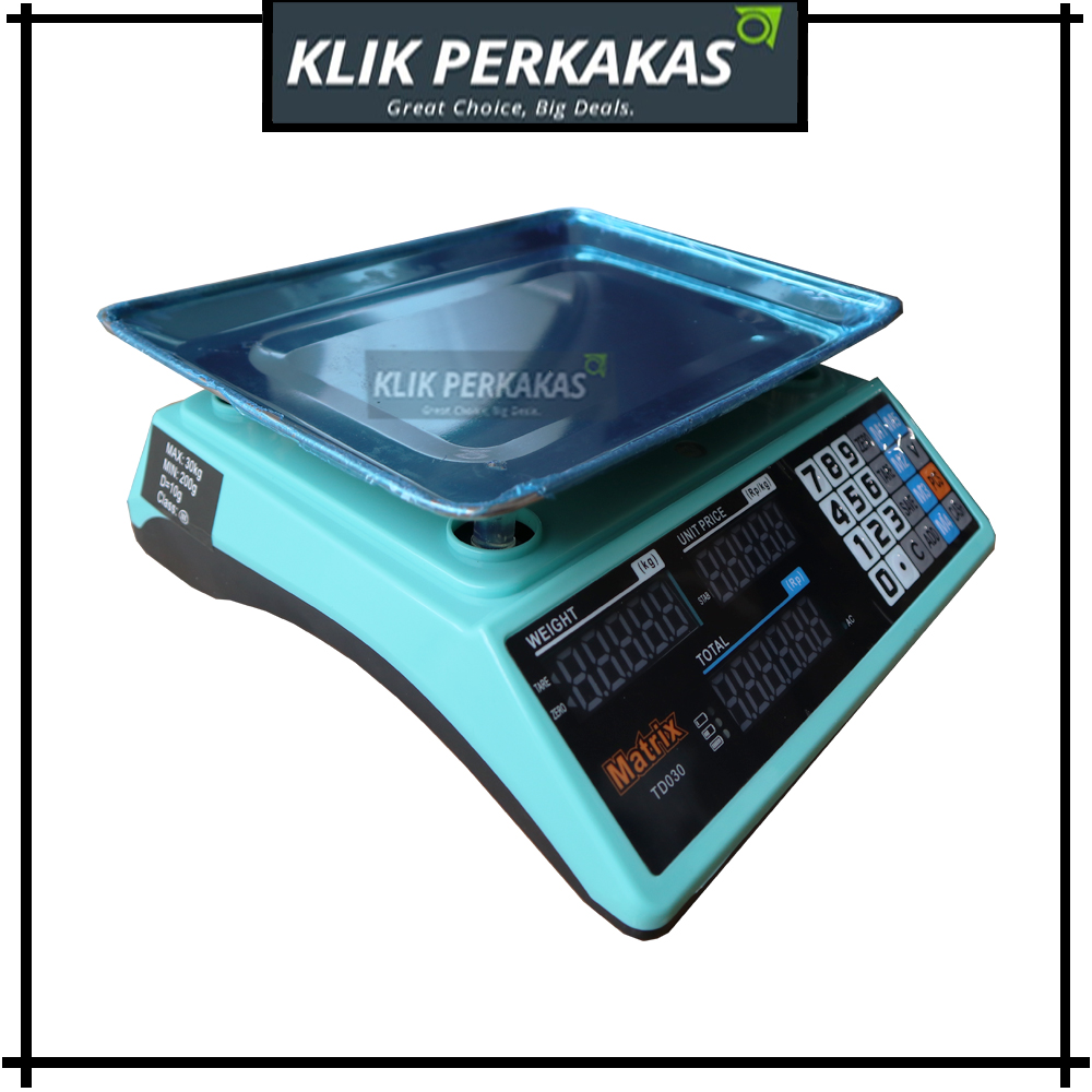 PROMO Matrix 30kg TD030 Original MATRIX - Timbangan digital duduk ...