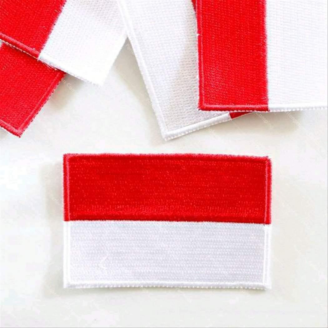 BED/BADGE BORDIR BENDERA MERAH PUTIH (ISI 5Pcs) | Lazada Indonesia