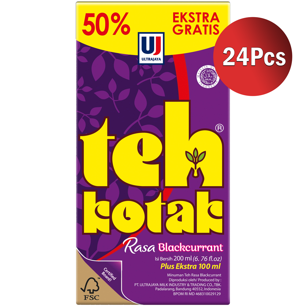 Teh Kotak Blackcurrant 300 ml Karton (24 Pcs) | Lazada Indonesia