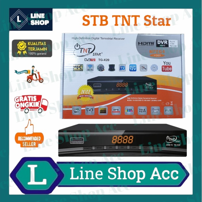 STB TNT STAR SET TOP BOX TV DIGITAL DVB T2 Model TG-X20 - USB WIFI STB | Lazada Indonesia