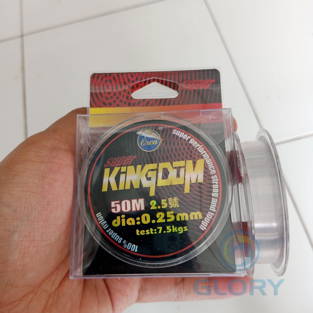 Senar Pancing Nylon Orca Eagle Dan Kingdom Panjang 50 Meter / Benang ...