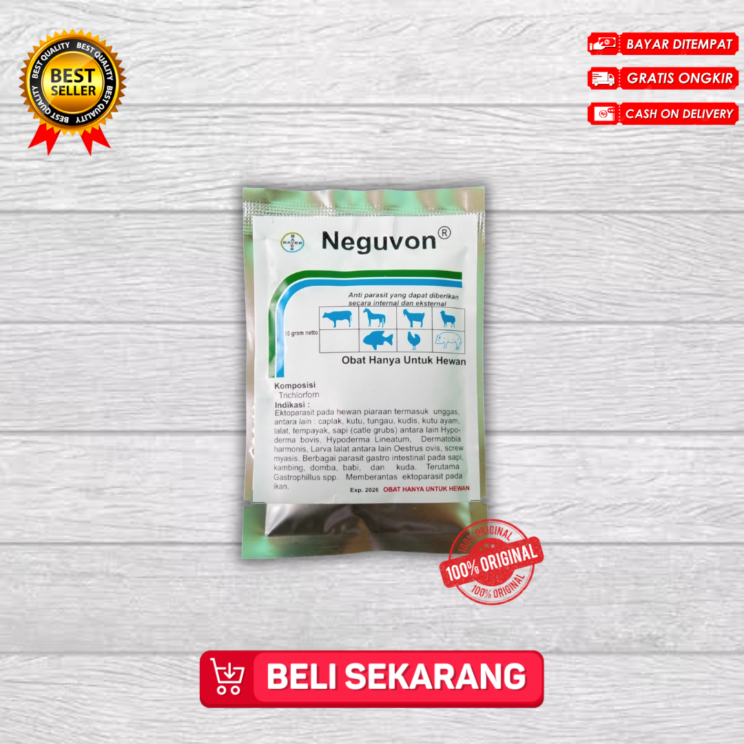 NEGUVON BAYER ORIGINAL SANGAT AMPUH MEMBASMI PARASIT PADA HEWAN SEPERTI ...