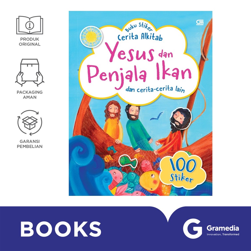Buku Stiker Cerita Alkitab: Yesus dan Penjala Ikan dan cerita-cerita lain | Lazada Indonesia