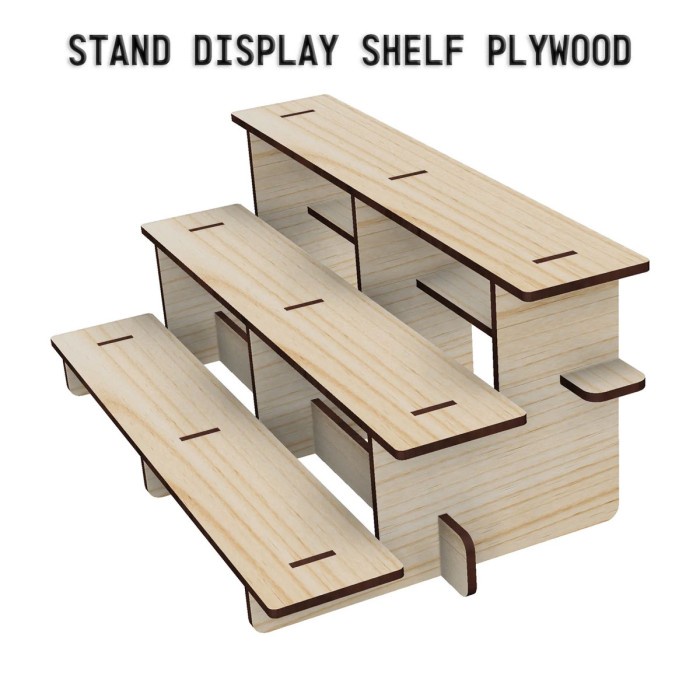 Rak Display Kayu Serbaguna 3 Susun / Wooden Display Rack / Rak Susun ...