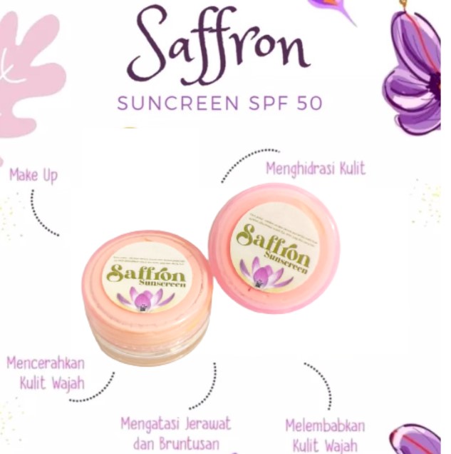 NEW SUNSCREEN SAFFRON / SUNSCREEN CREAM WAJAH SAFFRON / SUNSCREEN SPF ...