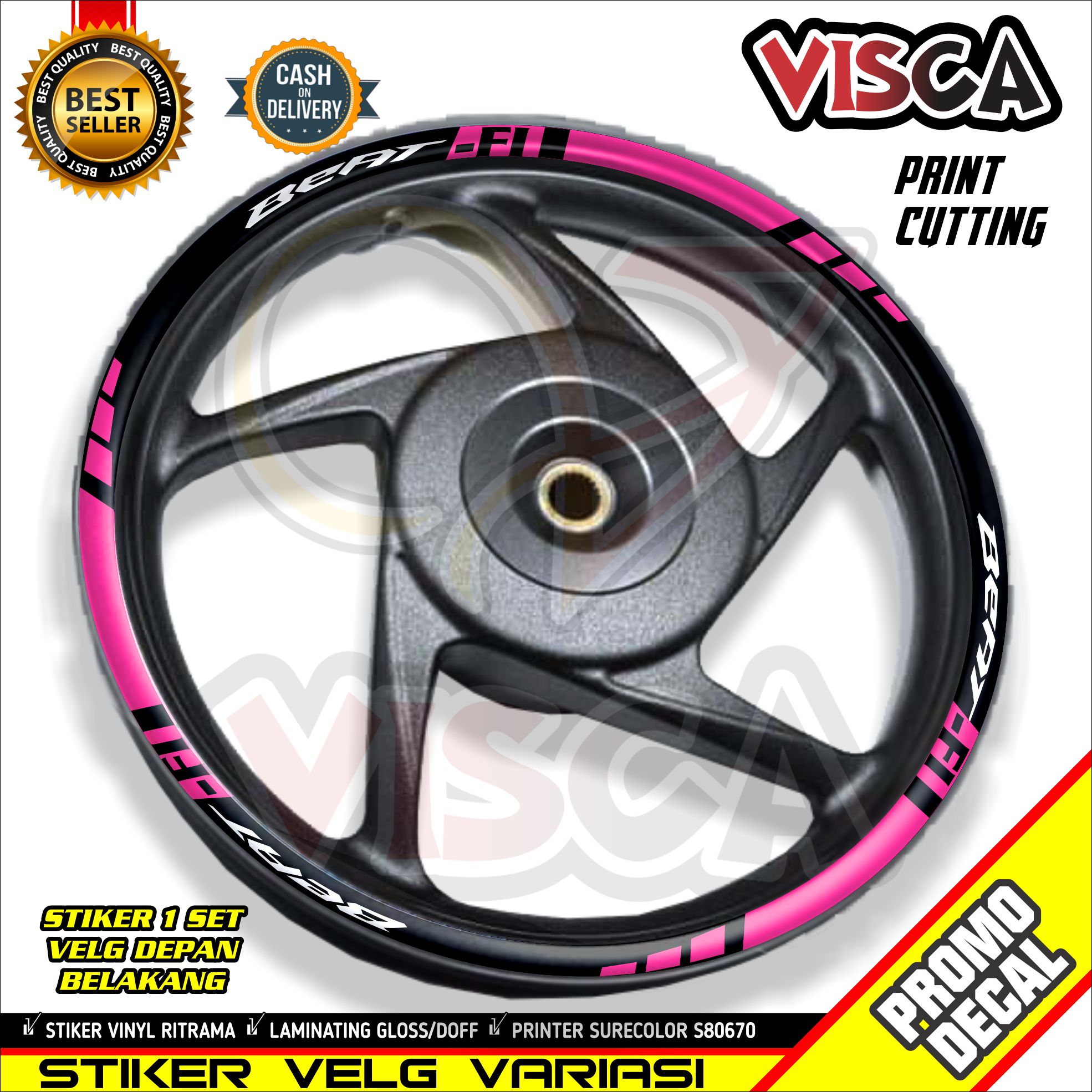 Stiker Velg List Velg Motor Stiker Velg BEAT FI | Lazada Indonesia