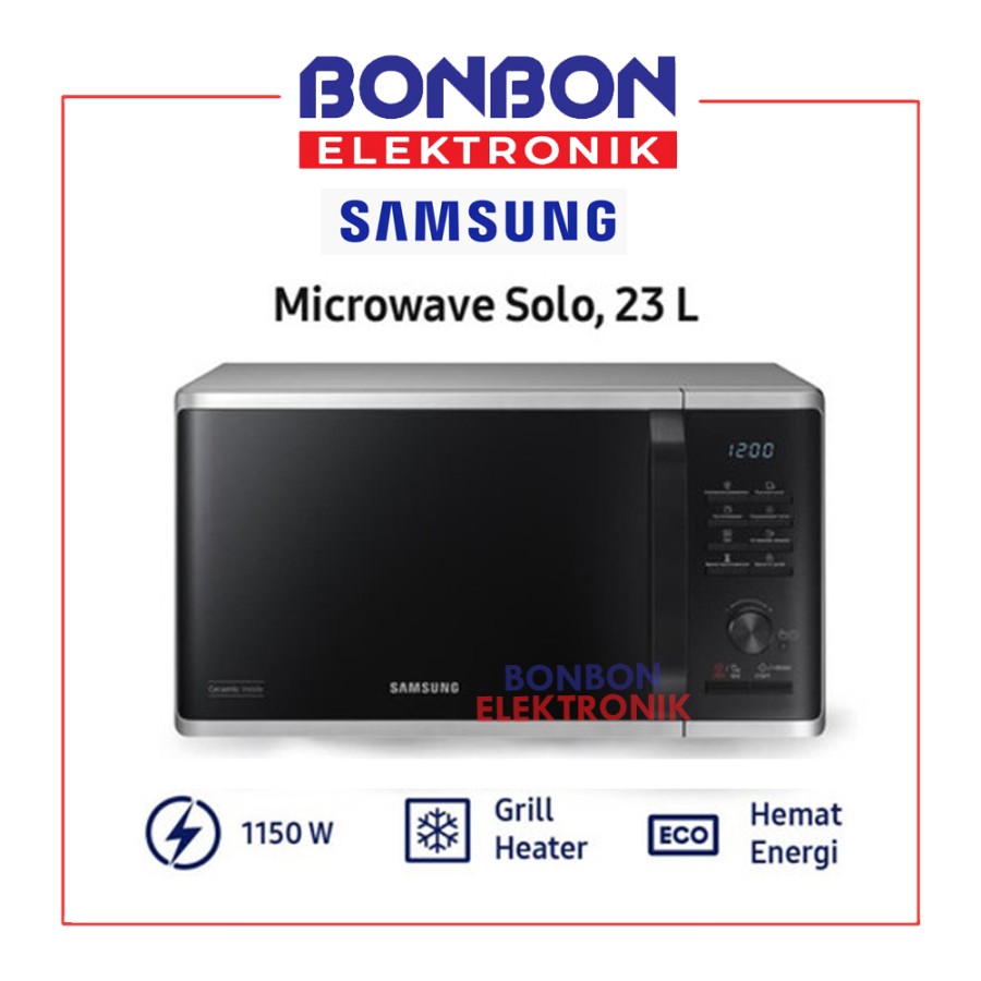 Samsung Microwave Solo MS23K3515AS/SE dengan Quick Defrost 23L | Lazada Indonesia