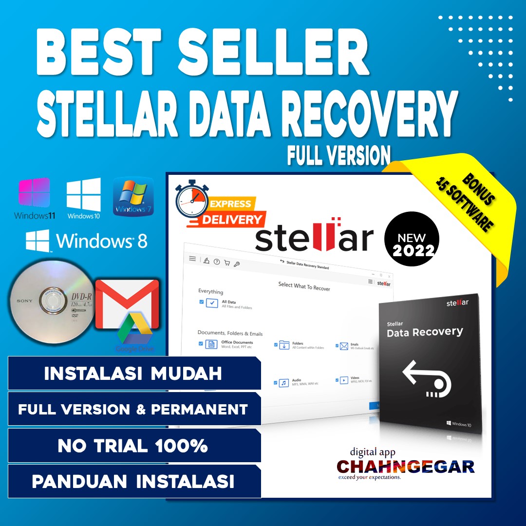 Stellar Data Recovery Pro 2022 Full Version Lisensi Lifetime Recovery ...