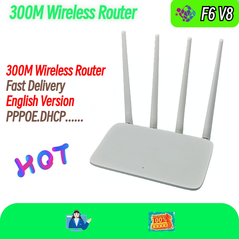 TENDA 300M Wireless Router BEKAS F6 V8 (English Firmware Version ...
