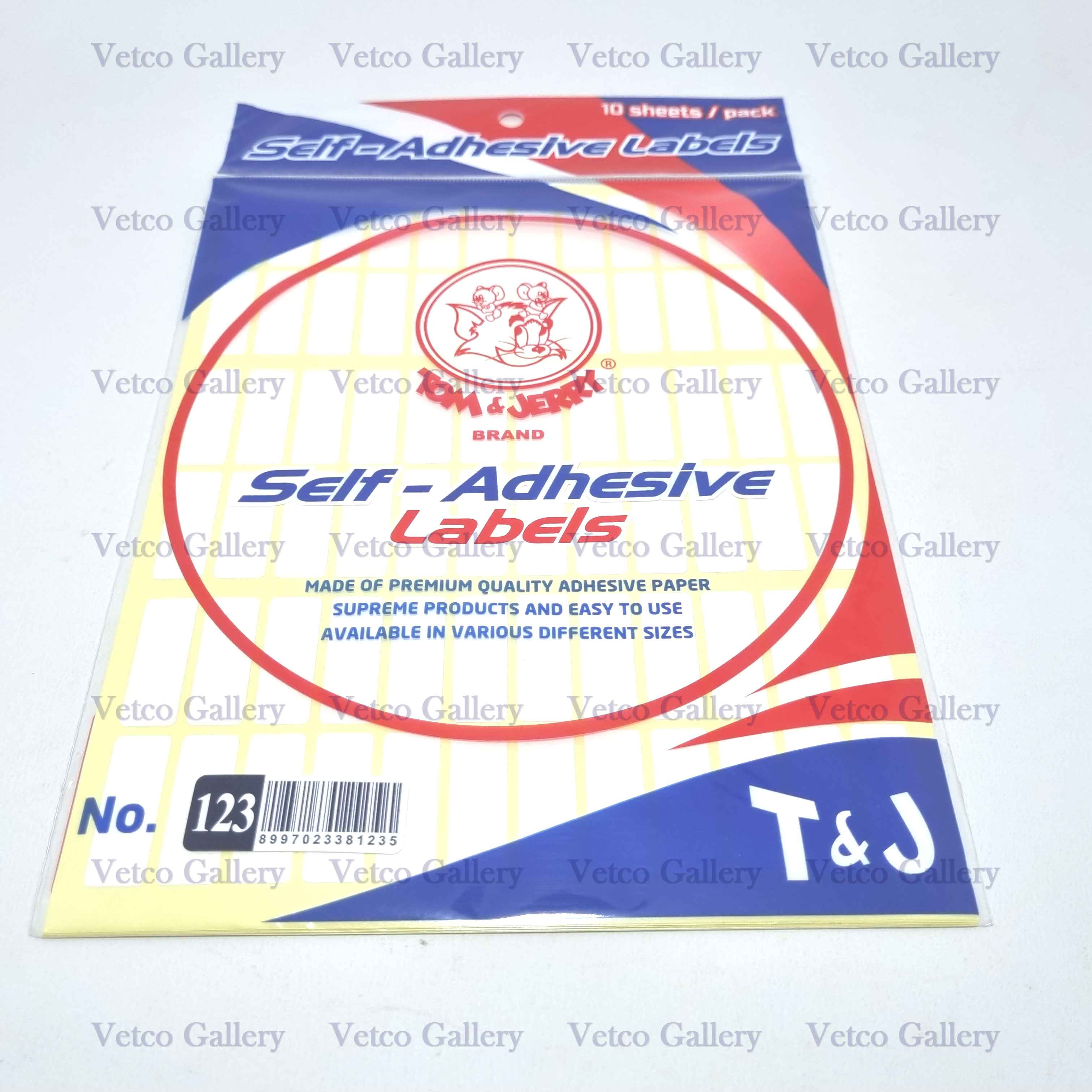 Label tom n jerry no. 123 - Sticker label kertas nama manual premium | Lazada Indonesia