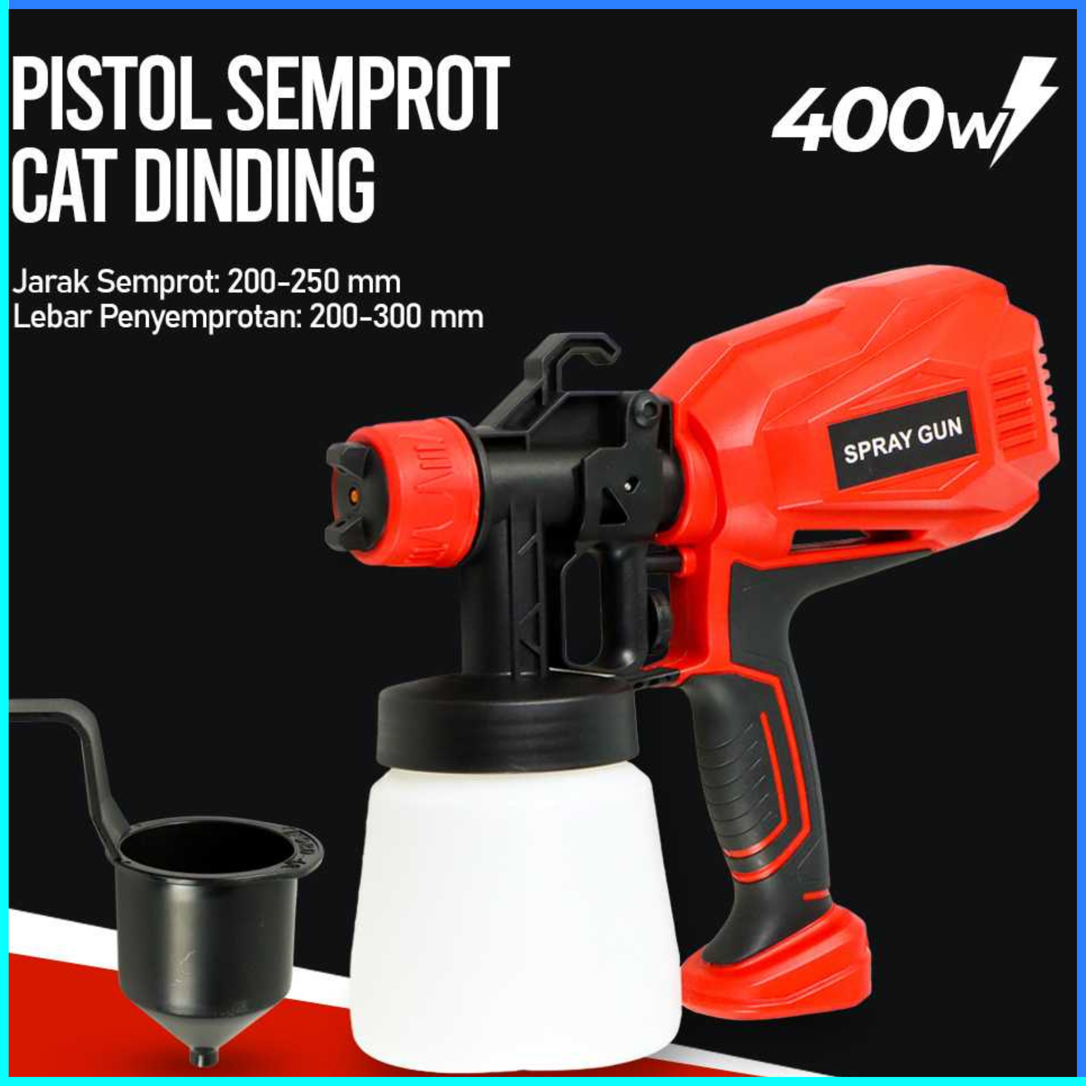 COD Idealtool Pistol Semprot Cat Dinding Electric Spray Gun 400W / alat ...