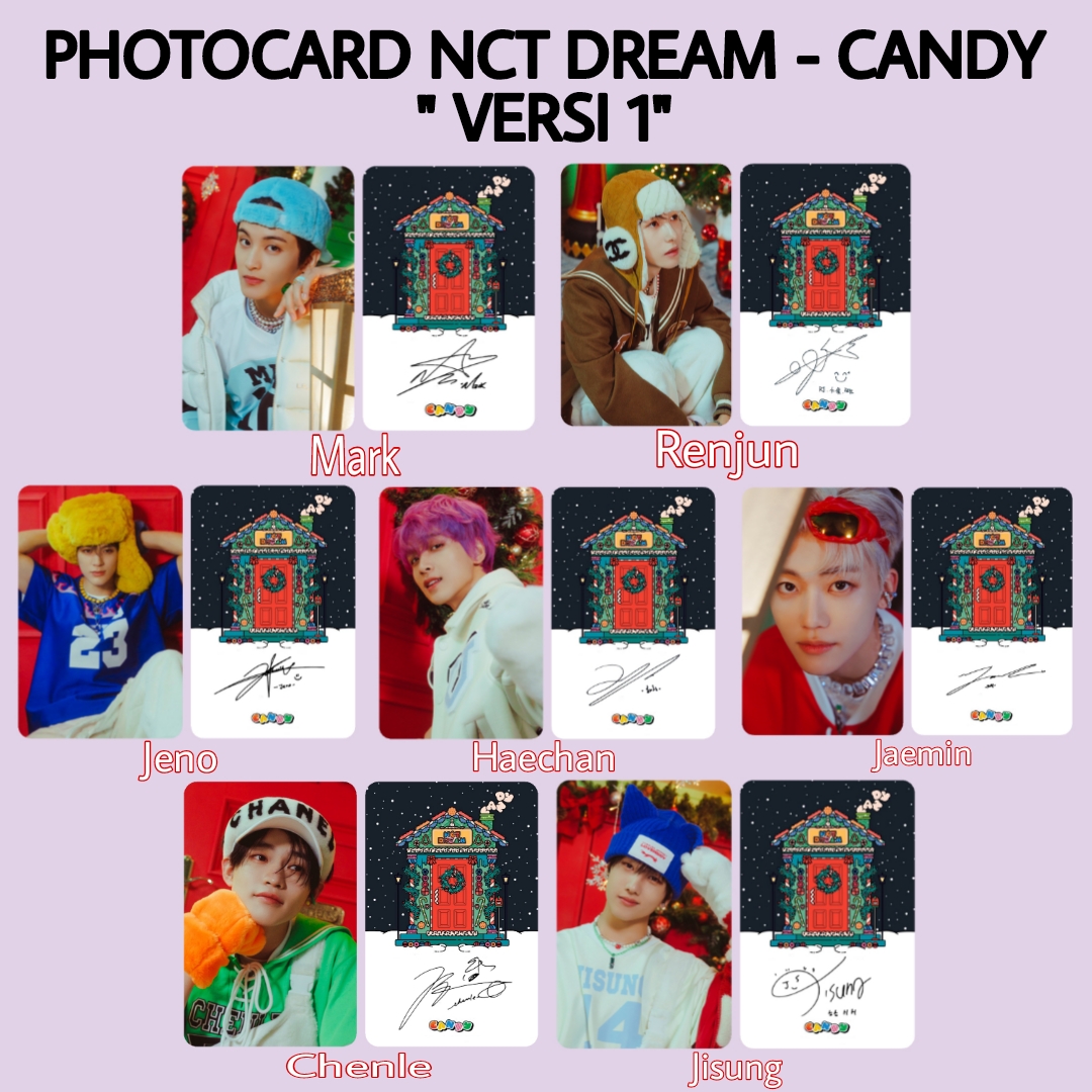UNOFFICIAL PHOTOCARD NCT DREAM - CANDY PHOTOSHOOT MURAH KPOP | Lazada ...