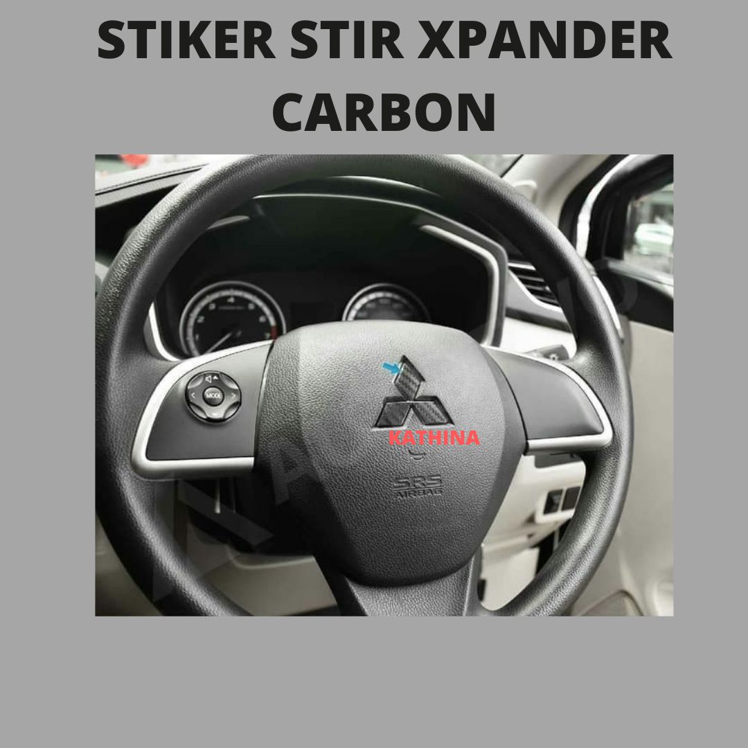 Stiker Xpander Logo Setir Mobil Mitsubishi Xpander Setiker Stir Carbon ...