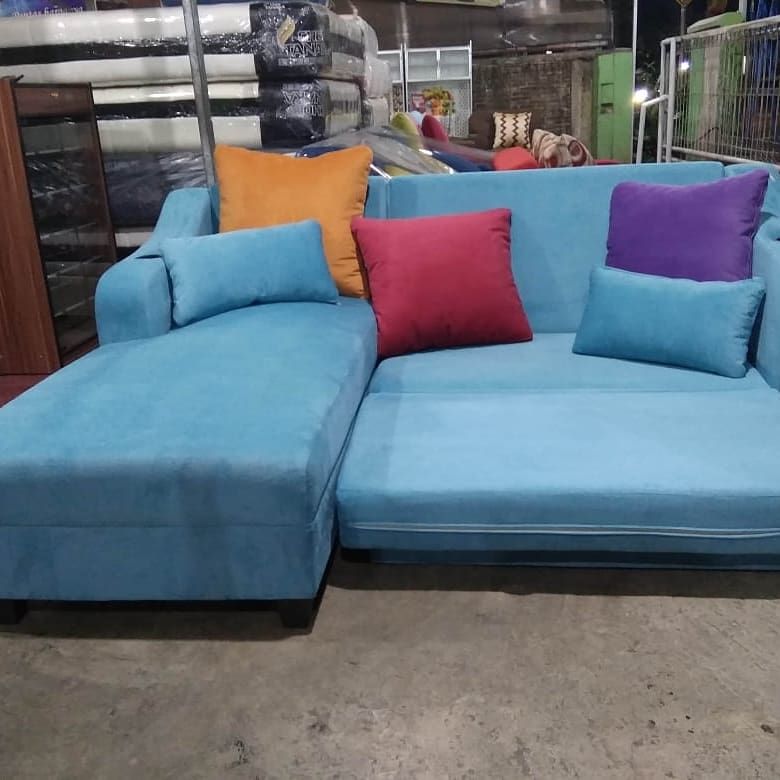 Sofa L Bed Reklering multi fungsi untuk ruang keluarga/nonton tv ...