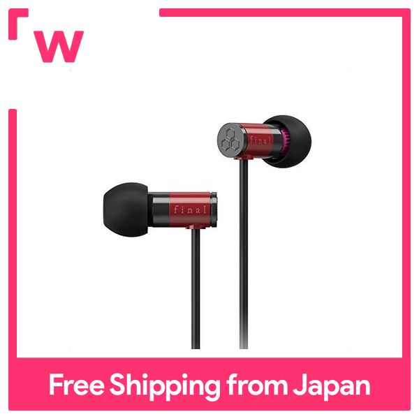 final E1000 canal type earphone (red) FI-E1DPLRE | Lazada PH