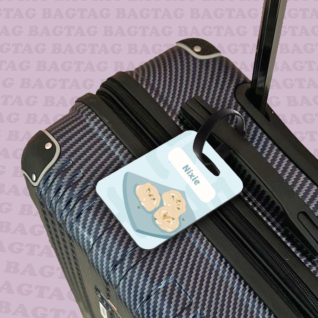 Custom Name Tag Bag Tag Tas Koper Makanan Korea Korean Food | Lazada ...