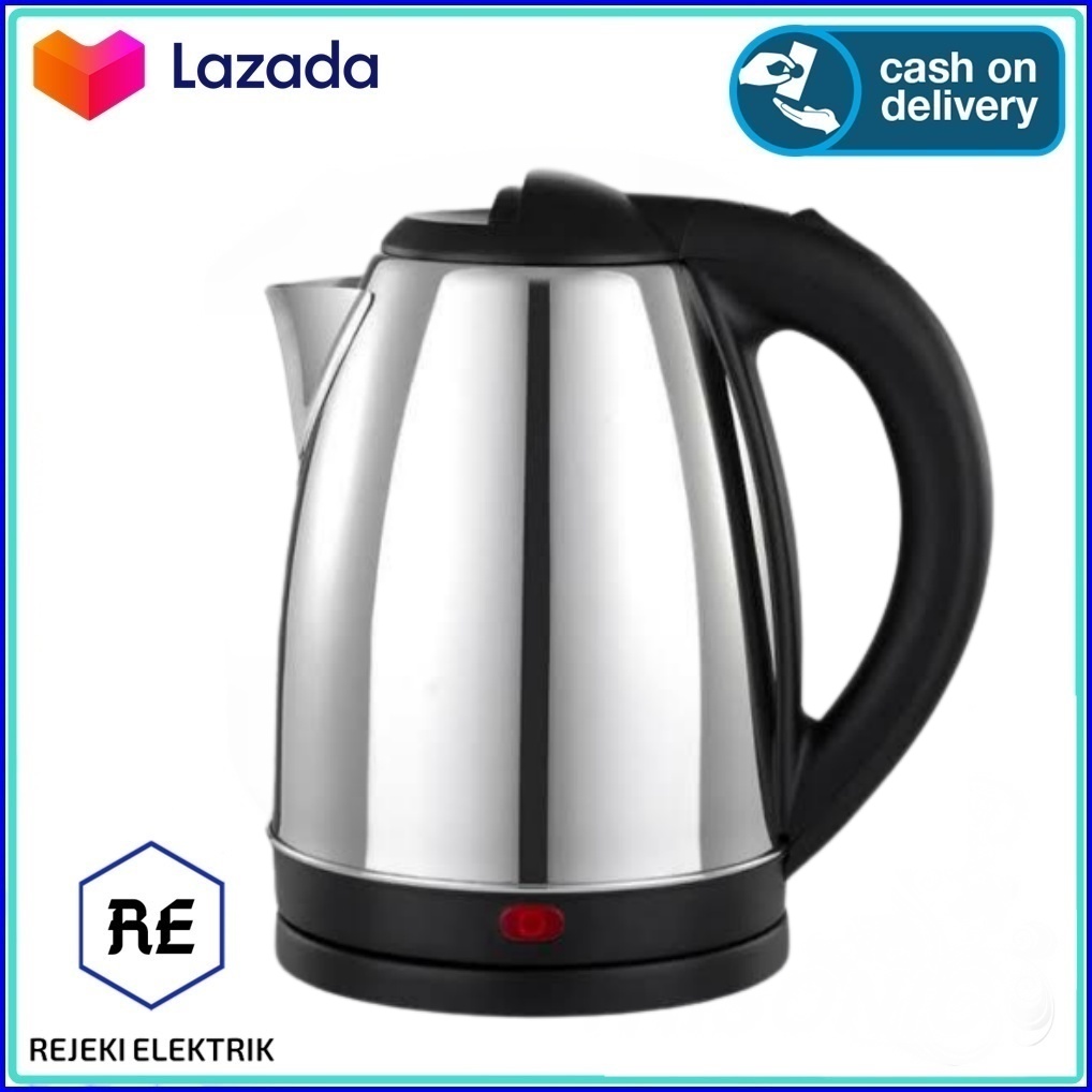 Teko Listrik Stainless Steel 2 Liter/ Electric Kettle MEIKO | Lazada ...