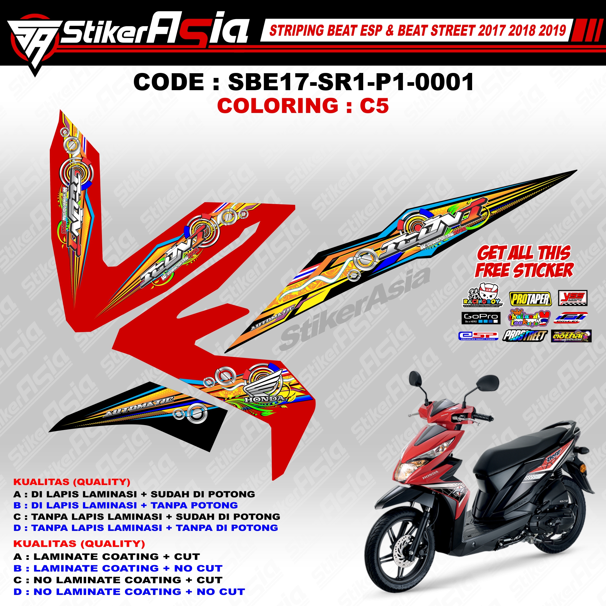 STRIPING BEAT ESP 2017 / STIKER BEAT / STRIPING ICON / STIKER ICON ...