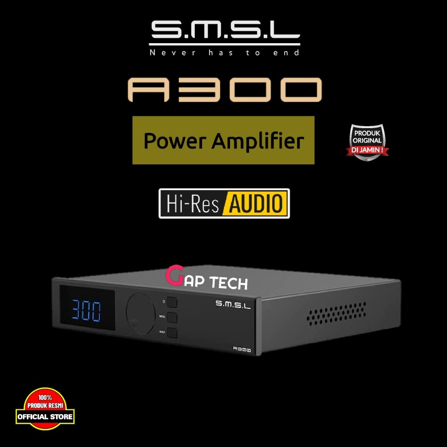SMSL A300 / A 300 High Resolution Power Amplifier Original | Lazada ...