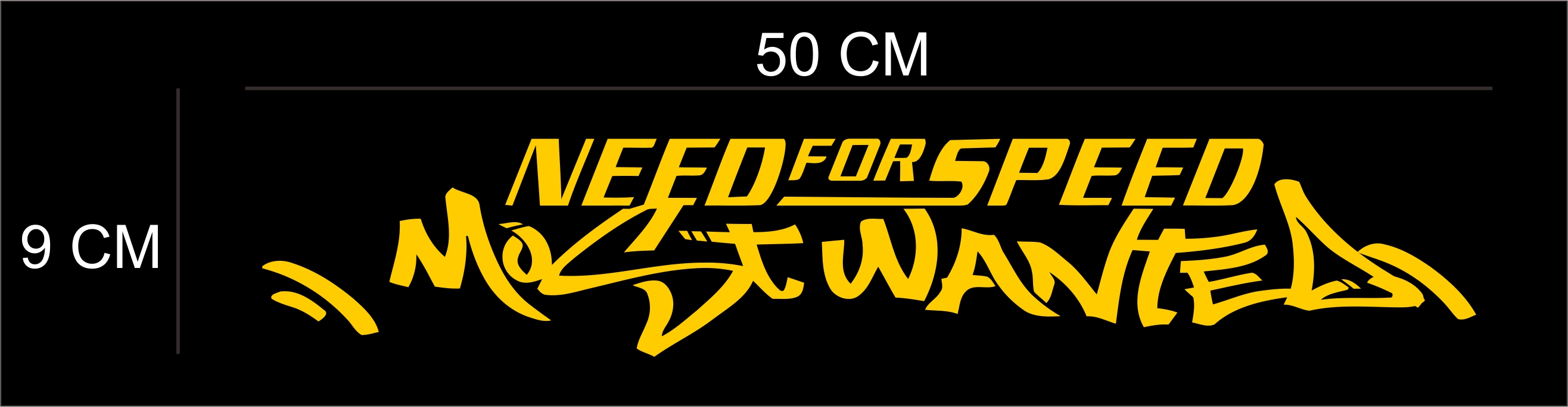 Sticker Kaca Depan Mobil Need For Speed Most Wanted Cutting Sticker ...