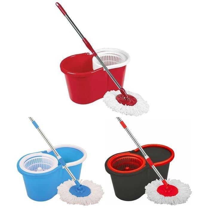 Alat Pel Lantai + Ember SPIN MOP 360 alat pel ember baskom pel lantai ...