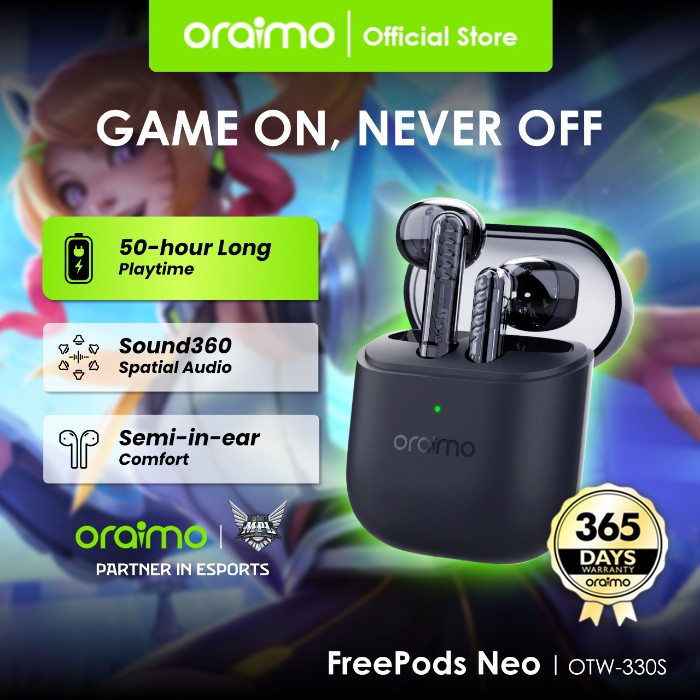 Oraimo x MPL Mobile Legends TWS Freepods Neo OTW-330S Special ...