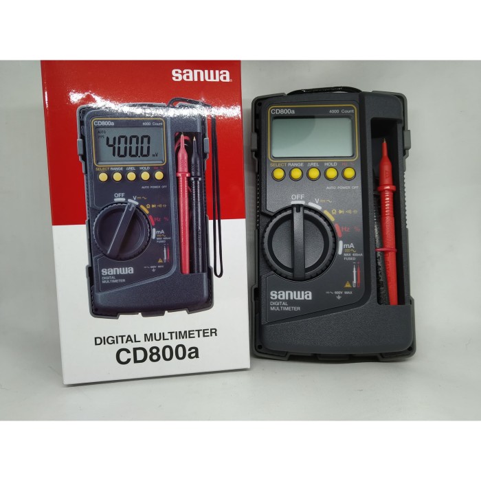 Multitester Multimeter Merk Sanwa DMM CD 800 A display 4000 Murah ...