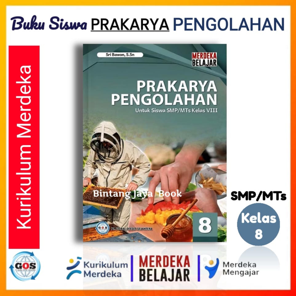 Penerbit GOS Buku Siswa Prakarya Pengolahan SMP/MTs Kelas 8 Kurikulum Merdeka | Lazada Indonesia