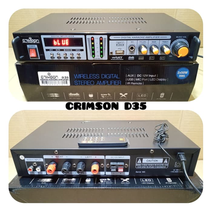 CRIMSON D35 DIGITAL AMPLI PLAYER AMPLIFIER | Lazada Indonesia
