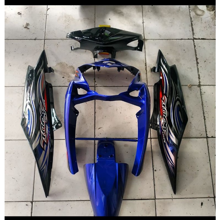 Body Halus Yamaha Mio Soul Karbu Biru Hitam | Lazada Indonesia