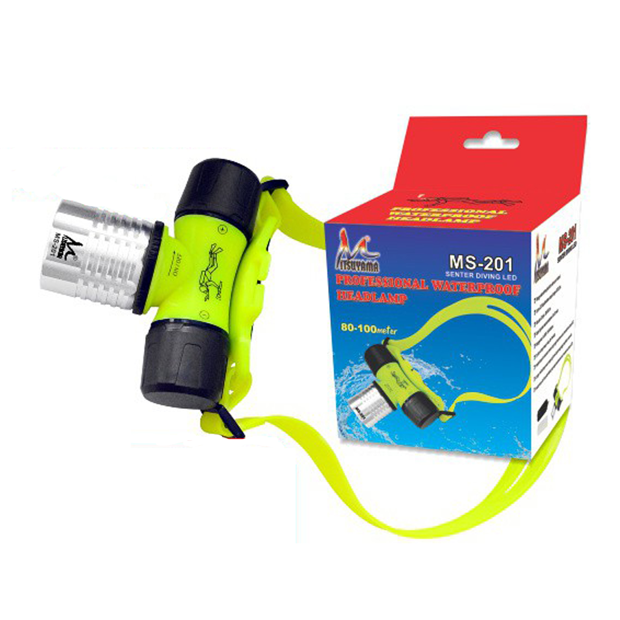 Senter Kepala Menyelam / Senter Diving 1 LED MS 201 Mitsuyama Official ...