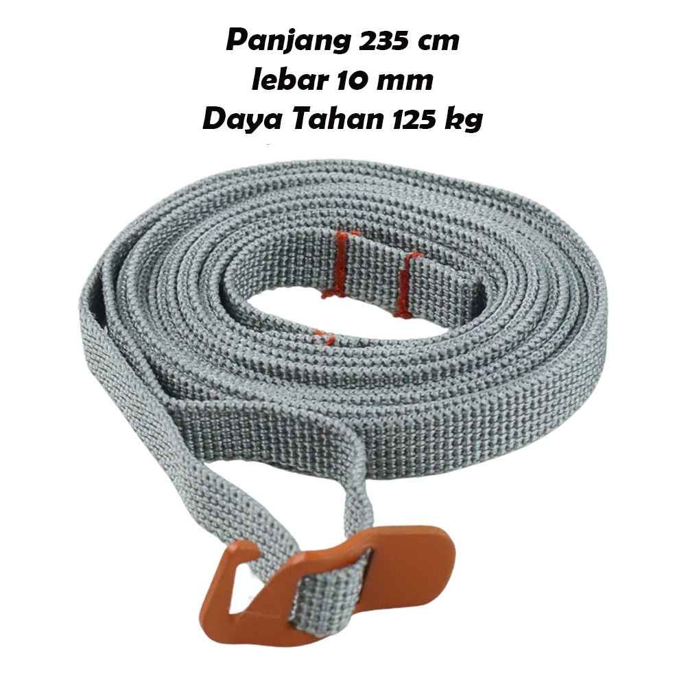 Tali Ikat Barang Motor Roof Rack Mobil - Webbing Strap Metal Hook ...