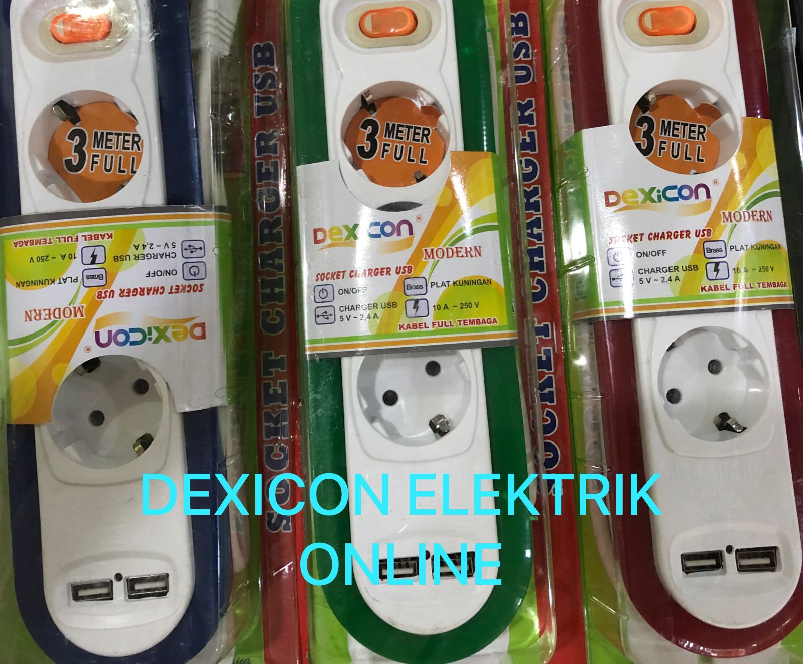 Charging USB/usb stop kontak/stop kontak usb 3 lb 3 mtr/adaptor usb ...