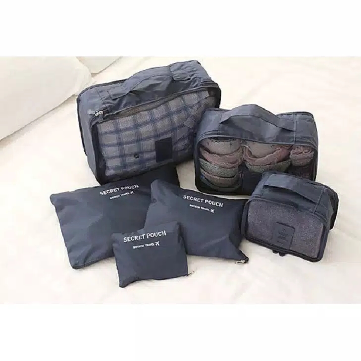 KOREA TRAVEL BAG 6 IN 1 BAG SET , 6 IN 1 TRAVEL ORGANIZER / KOPER ...