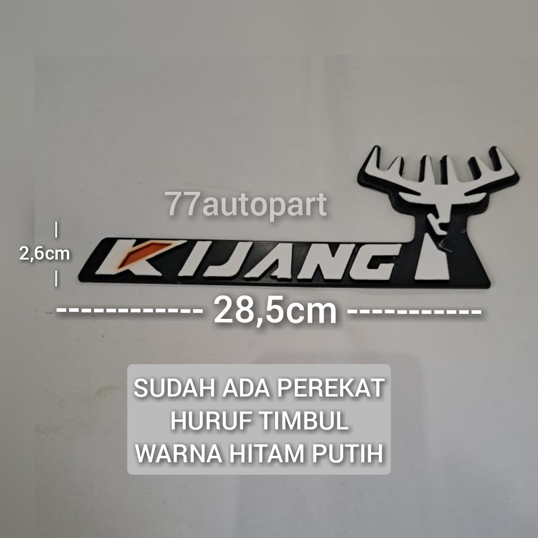 emblem logo kijang super kepala tulisan tanduk kijang super putih ...