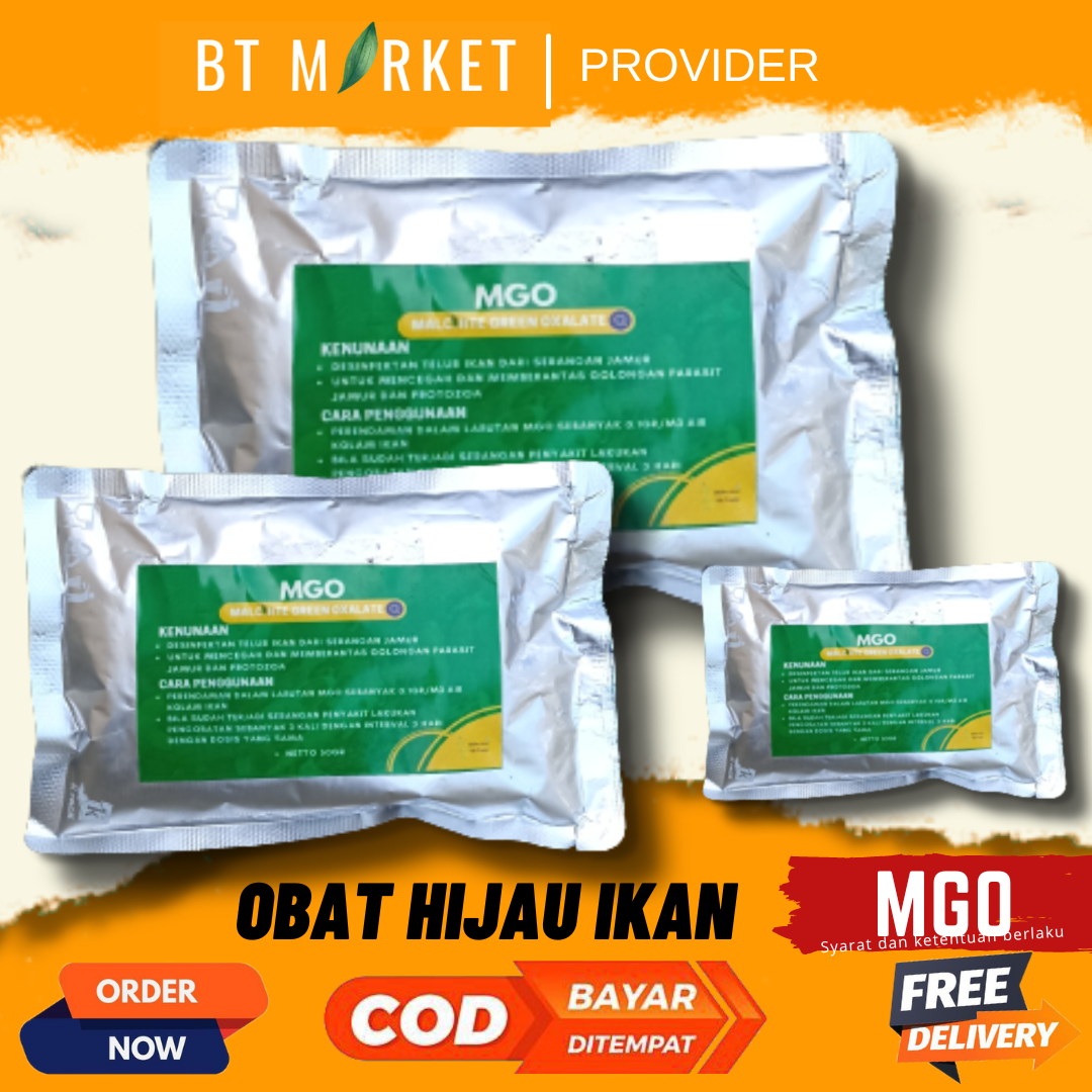 OBAT HIJAU MGO MALACHITE GREEN OXALATE 50 Gram OBAT Jamur Parasit ...