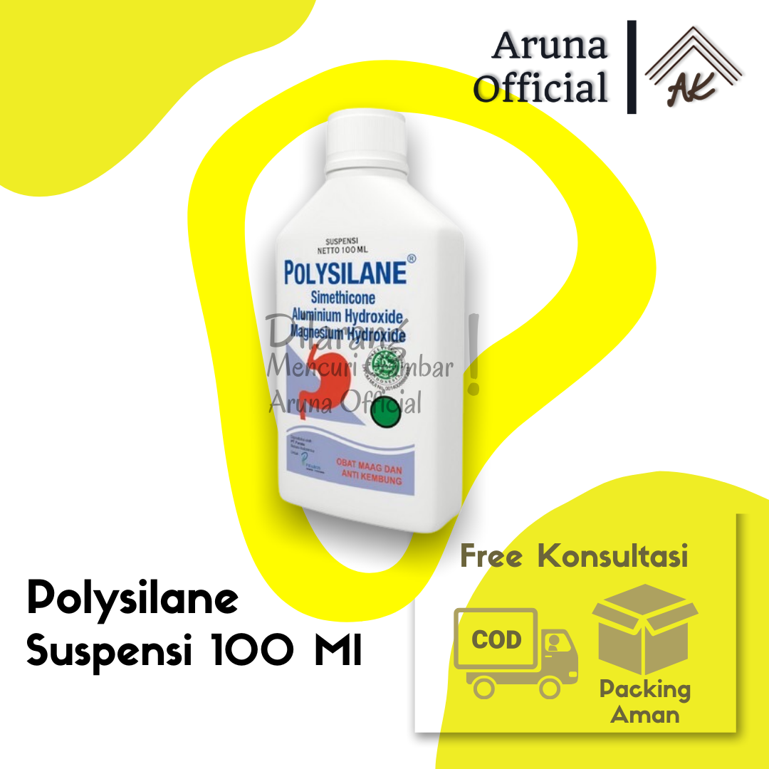 Polysilane Cair 100ml / Polysilane Sirup Obat Maag / Gerd / Kelebihan ...