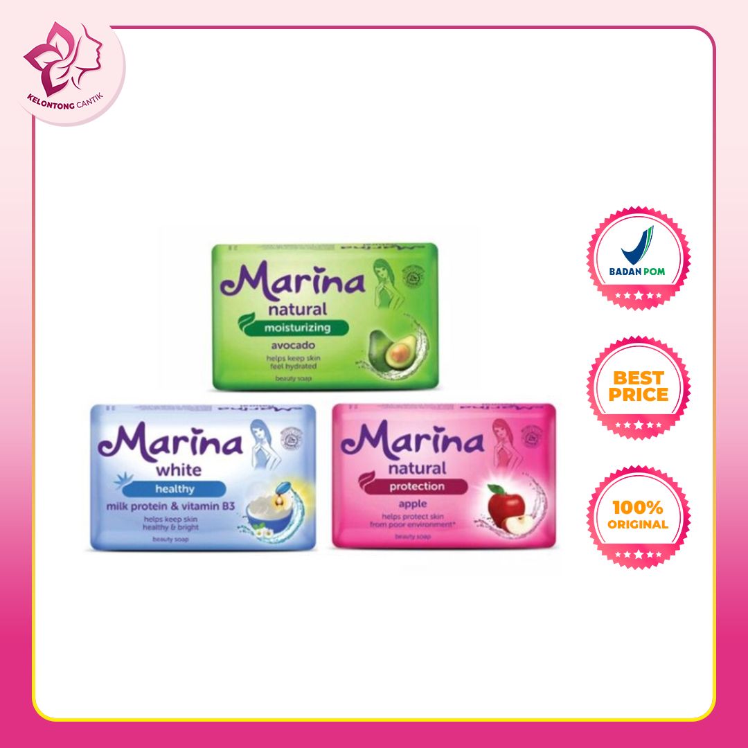 Marina Soap Bar 60gr - Sabun Mandi - Kelontong Cantik | Lazada Indonesia