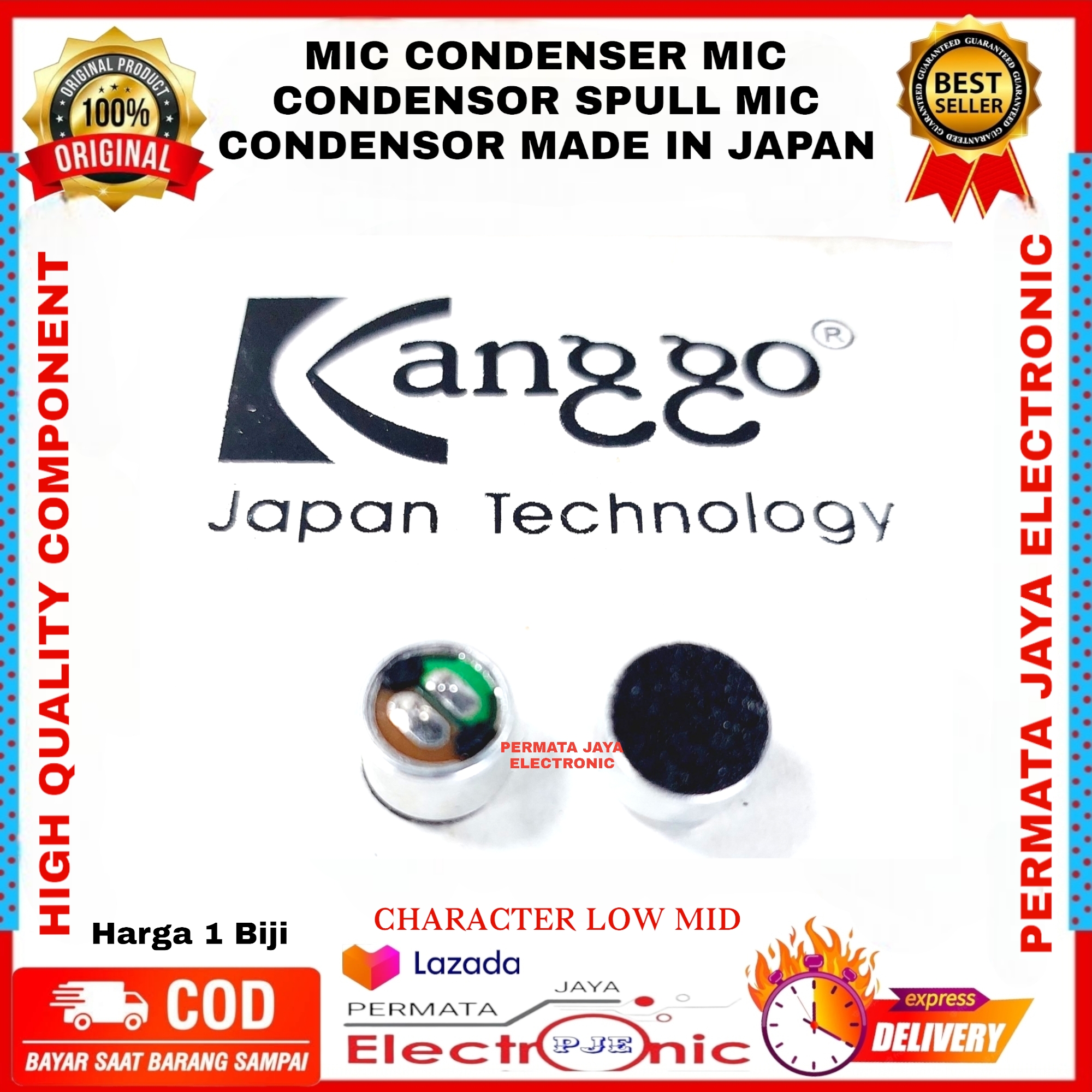 MIC CONDENSER MIC CONDENSOR SPULL MIC CONDENSOR MADE IN JAPAN | Lazada ...