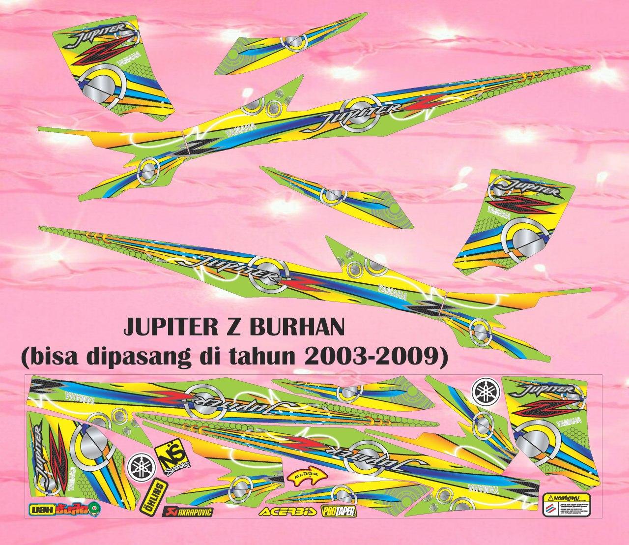 STIKER STRIPING DECAL JUPITER Z TAHUN 2003-2009 GRAFIS TD 01 | Lazada ...