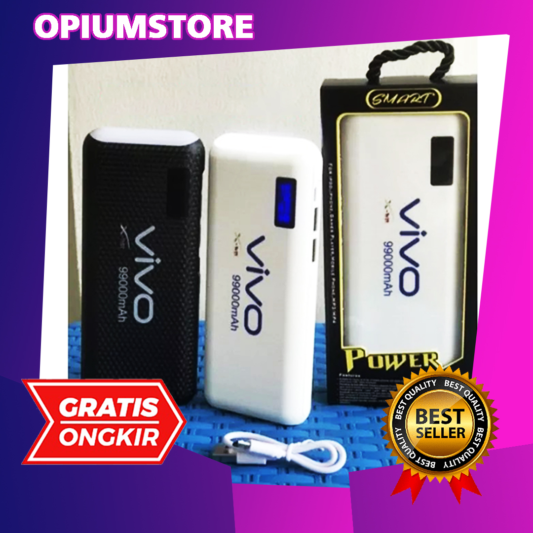 POWER BANK LED Brand Vivo 99000mah(Z1N6) powerbank mini powerbank 20000 ...
