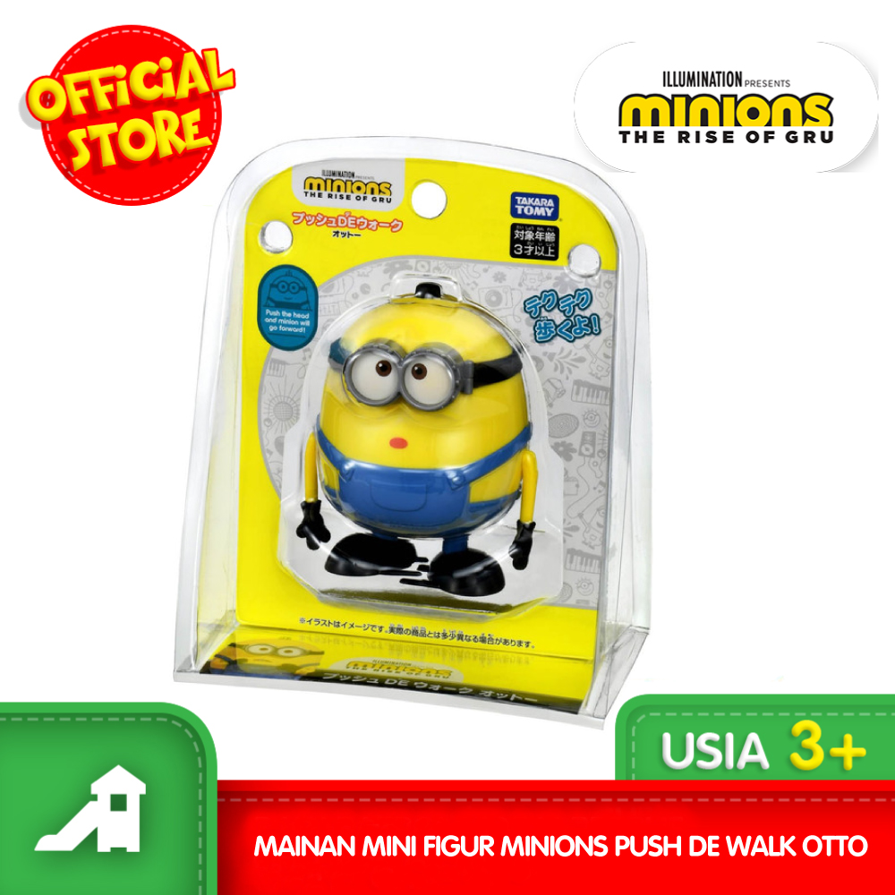 Mainan Mini Figur Minions Push De Walk Otto | Lazada Indonesia