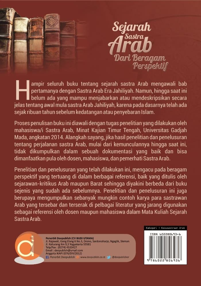 Sejarah Sastra Arab dari Beragam Perspektif | Lazada Indonesia