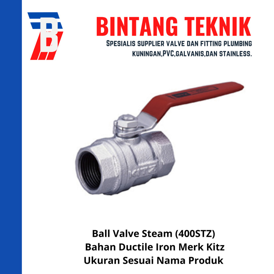 Ball Valve Steam 1" inch Ductile Iron Kitz Class 400 | Lazada Indonesia
