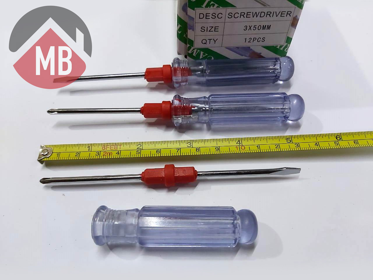 Obeng Transparan - Bening 2 Way Bolak-Balik Obeng BB 3 Inch Plus- Minus ...