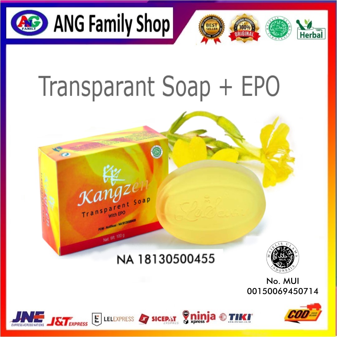 Sabun batang Transparant Soap + EPO, Mengandung Glyserin, berbahan ...