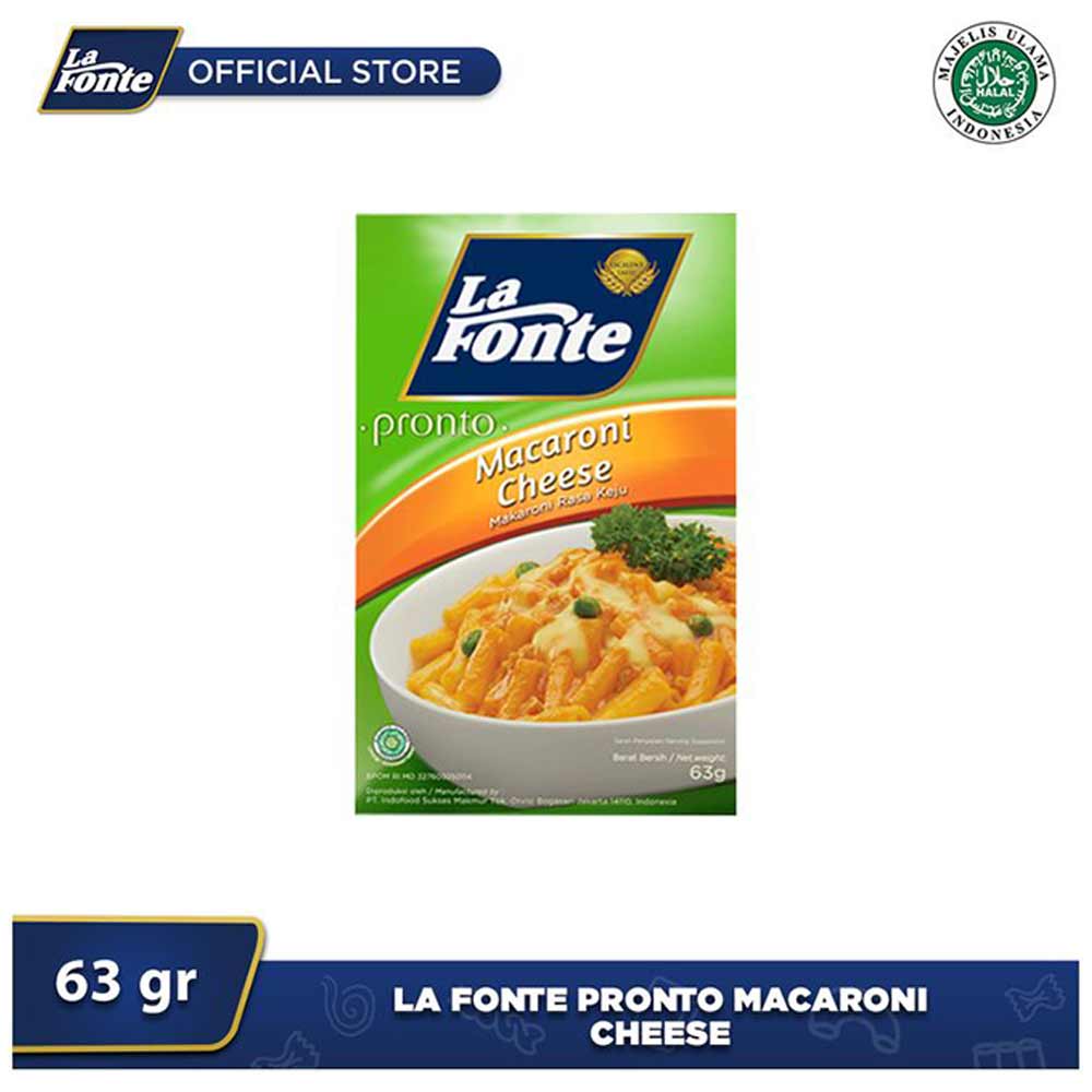 La Fonte Pronto Macaroni With Cheese Makaroni Keju 63gr | Lazada Indonesia