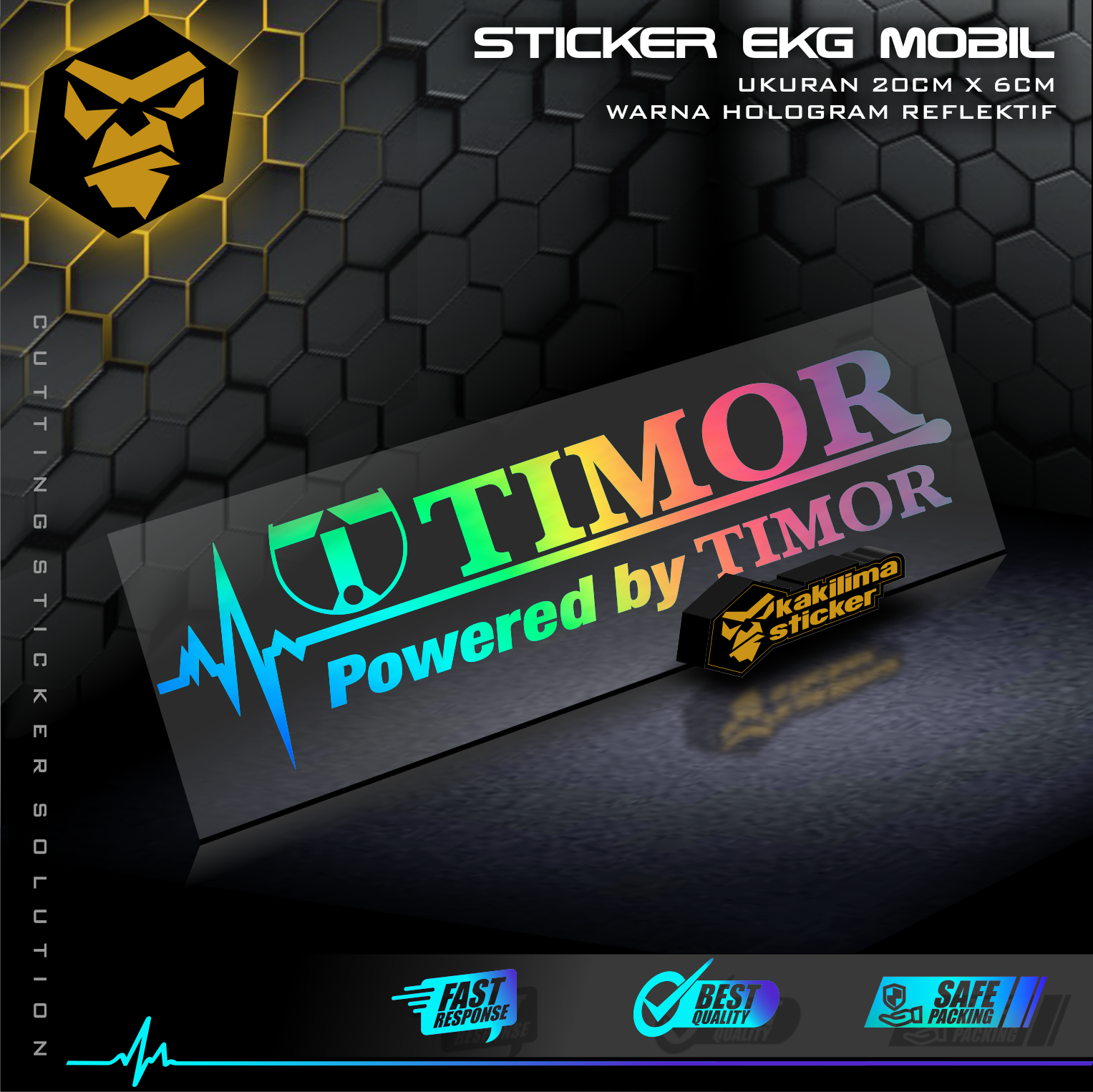 Sticker EKG Logo Mobil Timor. Sticker Logo Merk dan Jenis mobil ...