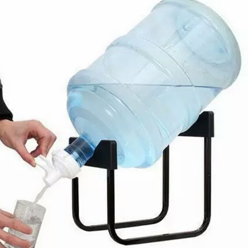 RAK GALON Rak Besi Penyangga Galon Aqua Rak Dispenser Air Minum + Kran ...