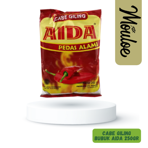 AIDA CABE BUBUK KEMASAN 250GR | Mouloemart | bubuk cabe pedas | Lazada ...